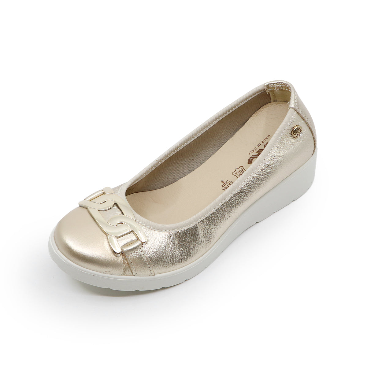 AMALIA Platinum WIDE FIT WEDGES – shoes republic