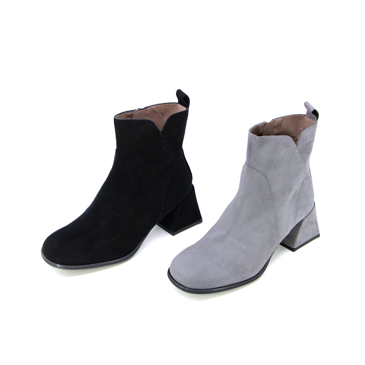 Bess2 Gris Grey Soft Walking Boots – Shoes Republic