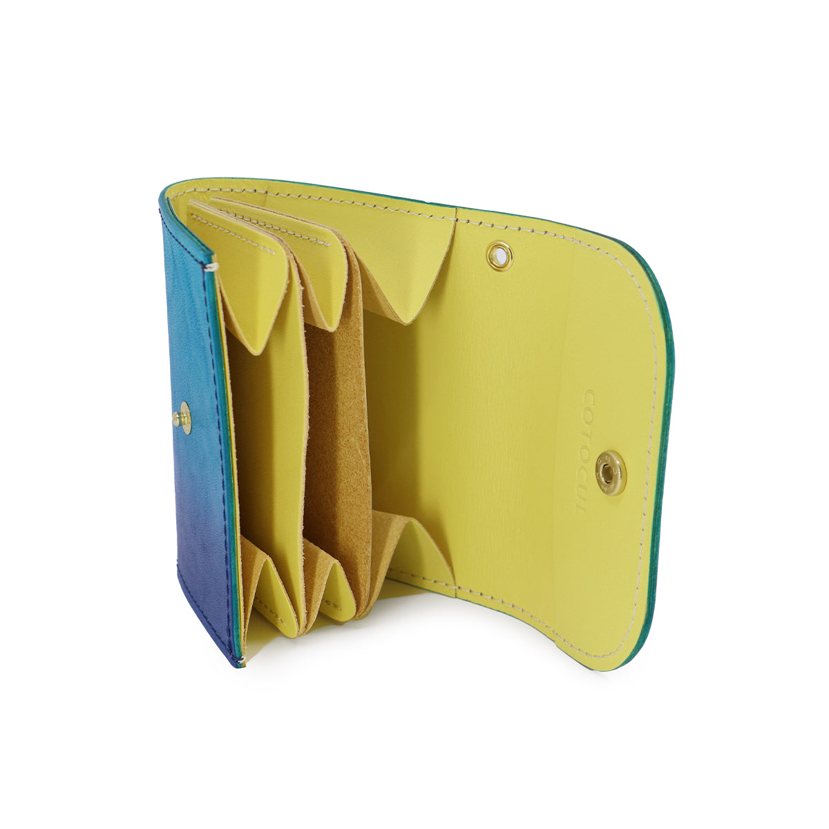 Cotocul Gradation Mini Wallet Blue lemon – shoes republic