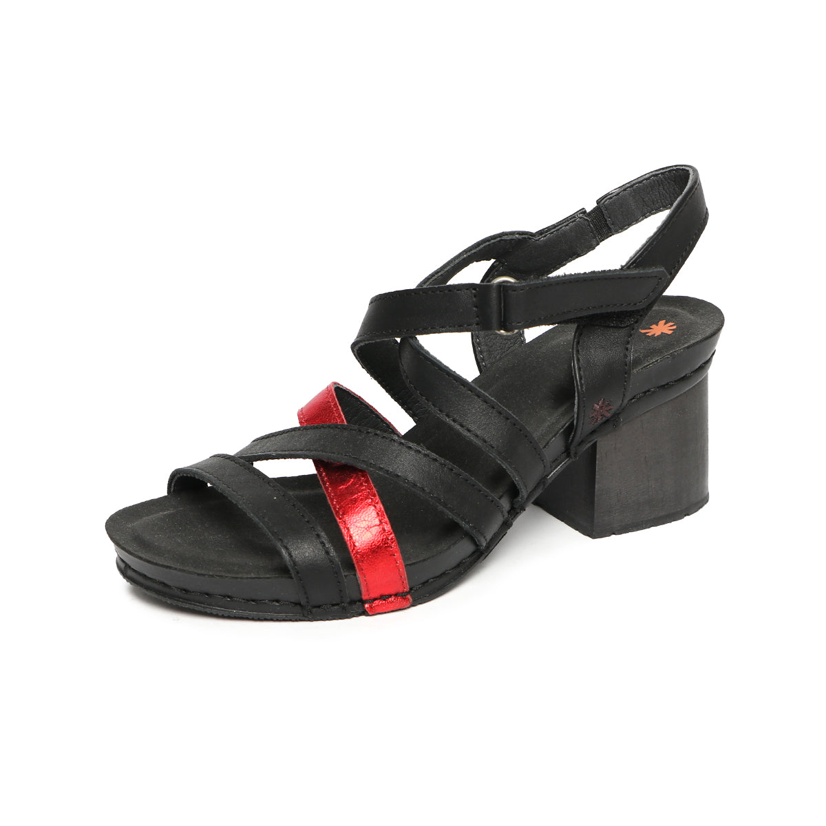 Judith Black-Red Extra Flex Sandals – shoes republic