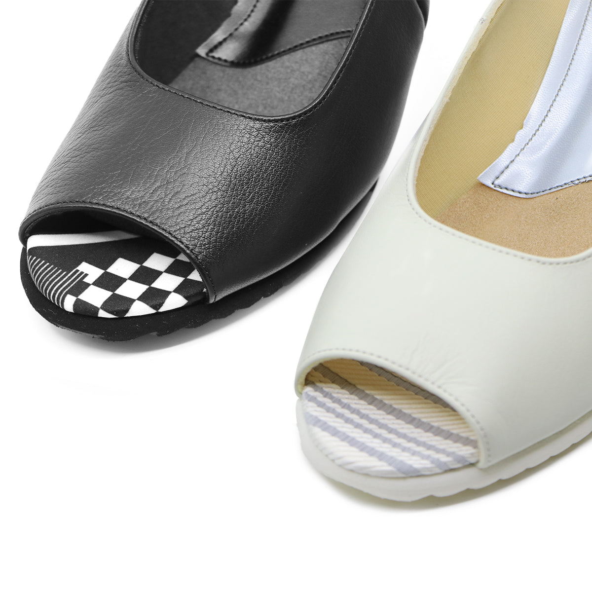 RISA White Combi WEDGES – Shoes Republic