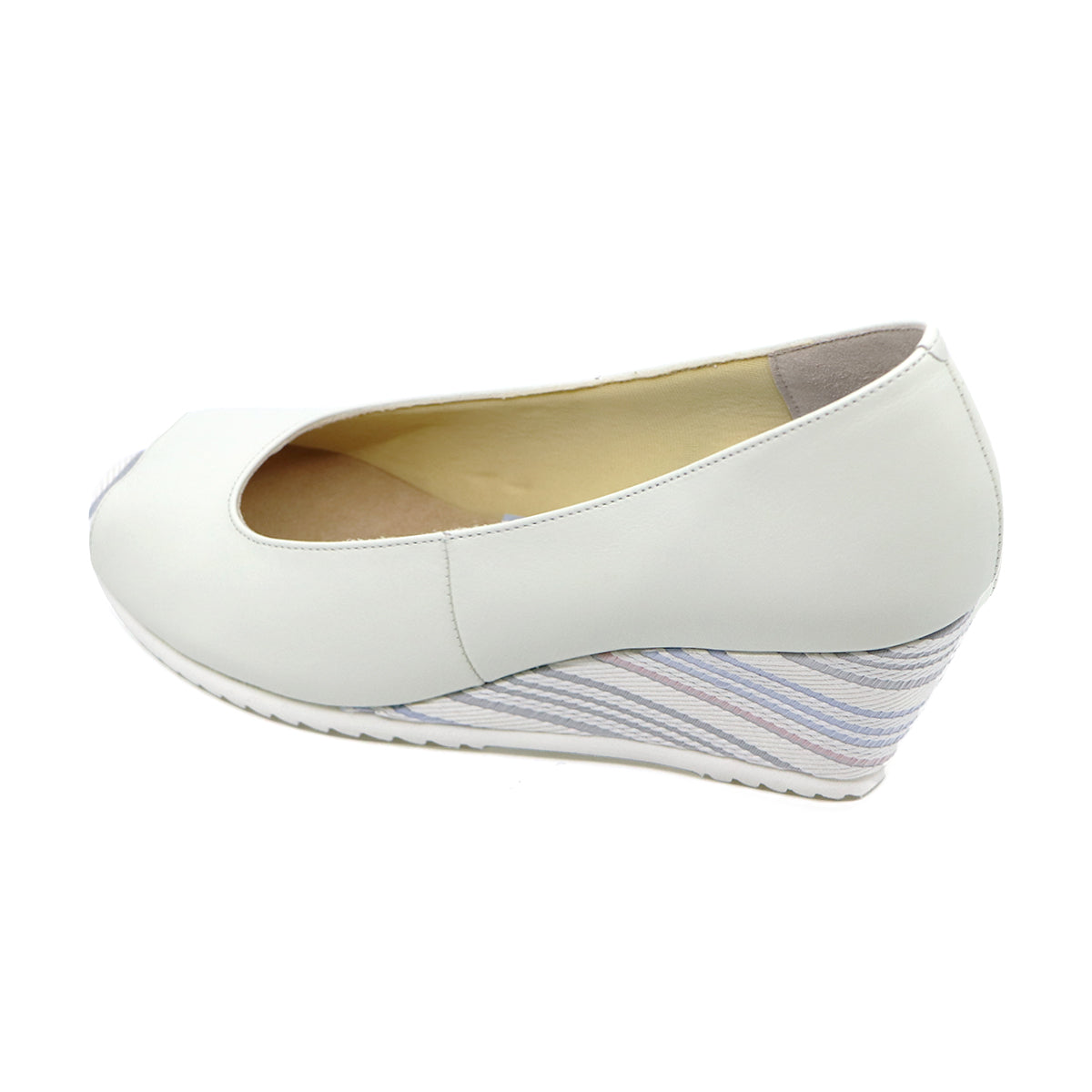 RISA White Combi WEDGES – Shoes Republic