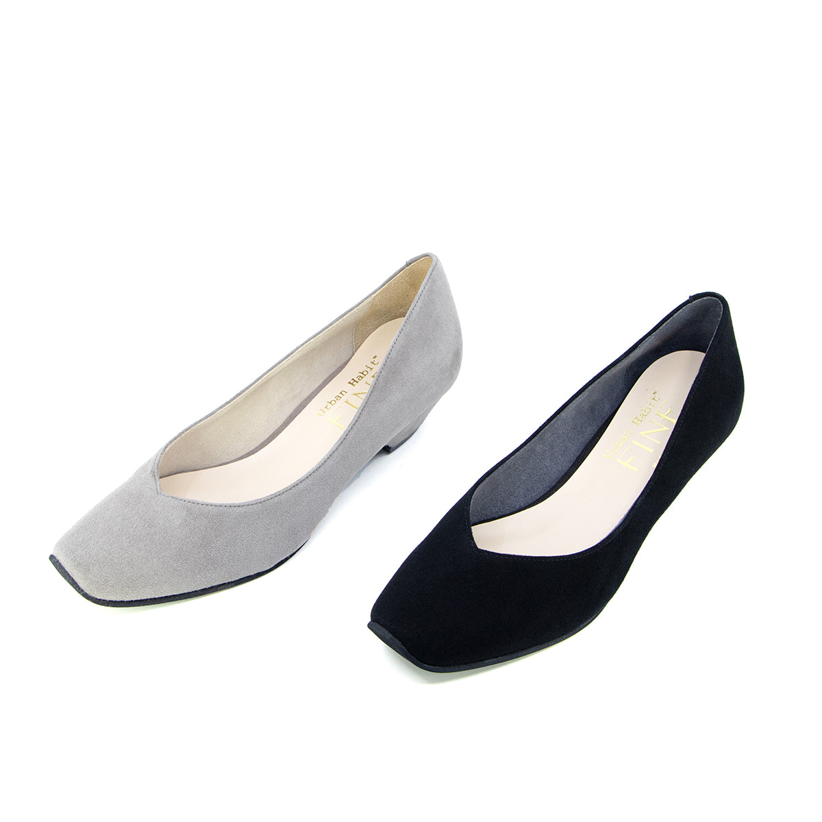 Urara Grey Cone Heels – Shoes Republic