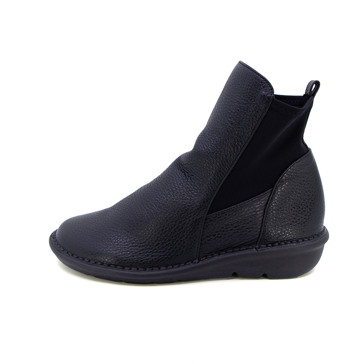 Yuika Black Soft Walking Mid Boots – Shoes Republic