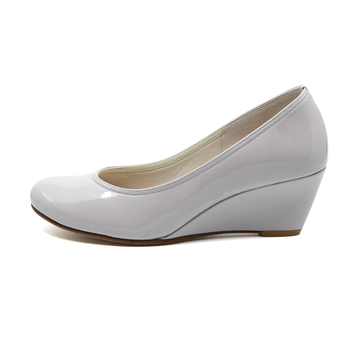 AMANE Light Grey RAIN WEDGES – Shoes Republic