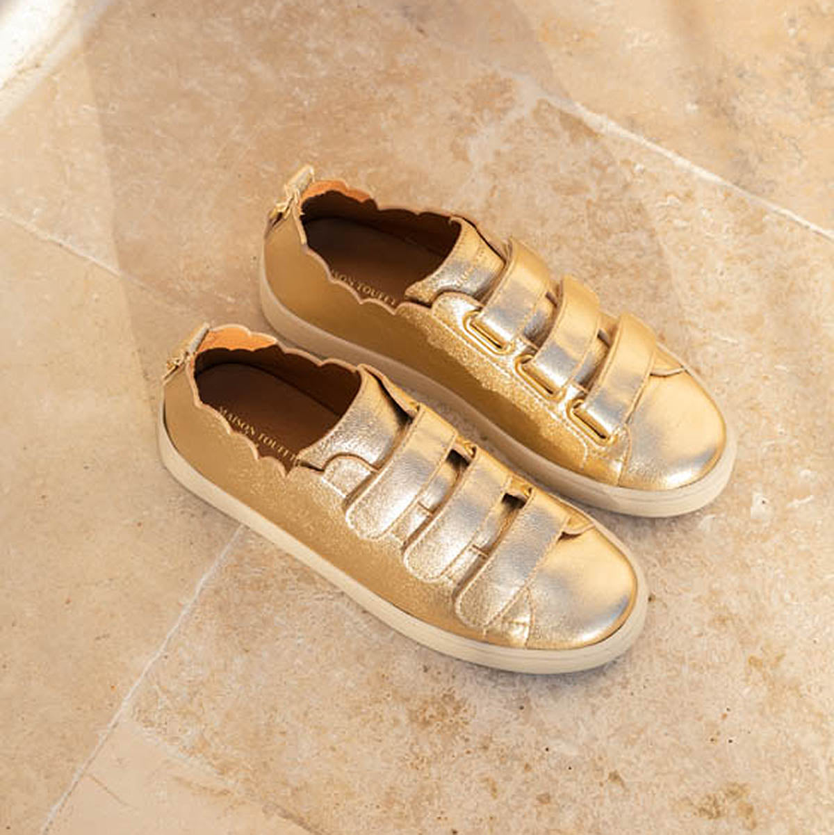 Julianne Gold Soft Sneakers – shoes republic